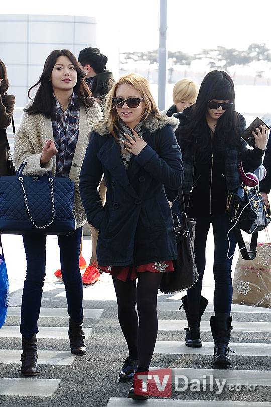 Td포토 소녀시대 수영 효연 티파니 하이힐 없어도 빛나는 각선미