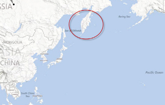 한반도 북서쪽 캄차카반도 화산 37년 만에 폭발