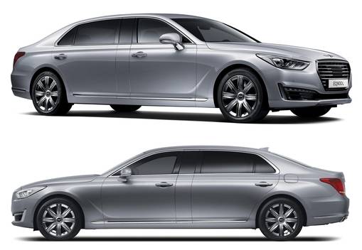 제네시스 EQ900 리무진 출시.."1억5000만원짜리 고품격 초대형 세단"