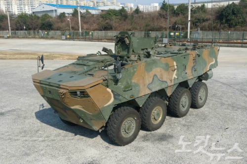 기동성 높은 차륜형 국산장갑차 개발 내년 전력화