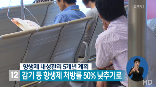 정부 감기 항생제 처방 50 낮추는 등 국가 항생제 내성 관리대책 수립