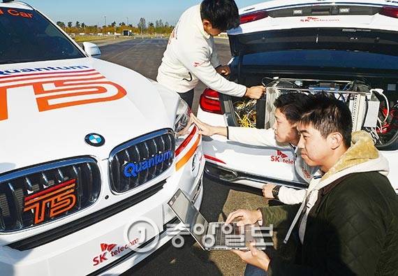 SKT·BMW, 5G 커넥티드카 세계 첫 시운전 성공