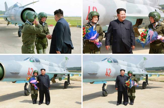 North Korea introduces first female supersonic jet pilots