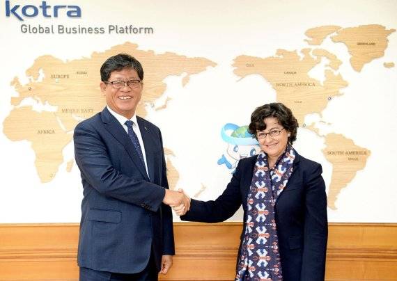 김재홍 KOTRA 사장, 국제무역센터(ITC) 사무국장 면담