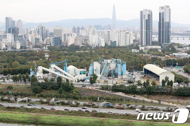성수동 레미콘 공장 2022년 이전