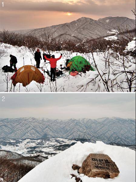 신년특집│1박2일 해맞이 백패킹 고성 마산 원 없이 눈 즐길 수 있는 대간 끝자락 산