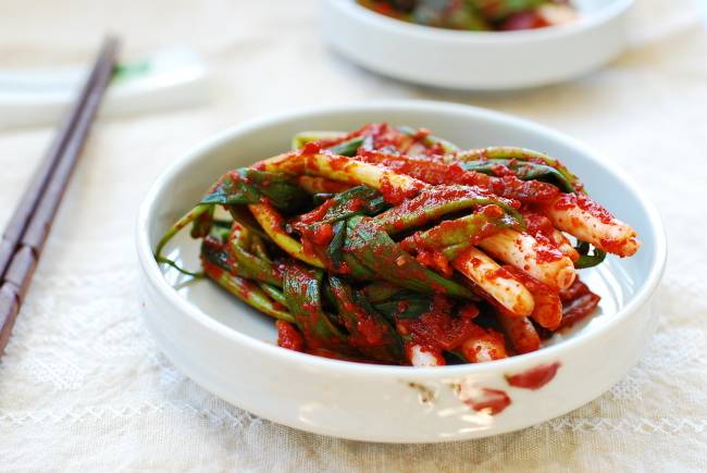 [Home Cooking] Pa kimchi (green onion kimchi)