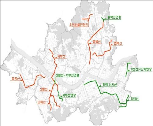 서울시 강북 경전철 건설 속도 높인다재정투입 확대 추진