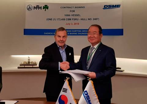 DSME wins 100th order from Greece's Angelicoussis Shipping Group