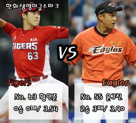 프로야구 오늘의 선발투수 매치업