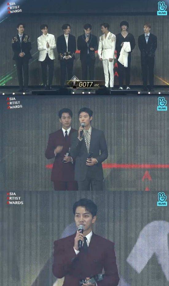 '2018 AAA' 갓세븐·류준열·이승기, 베스트 파퓰러상 수상