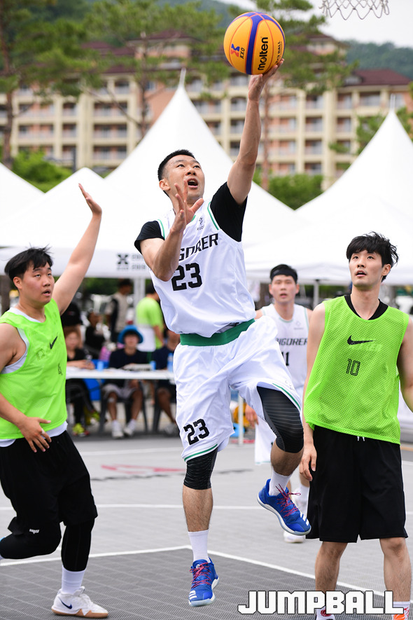 [JB포토] 2019 KXO 3라운드겸 홍천투어, 레이업슛 시도하는 리고러코리아 김범진