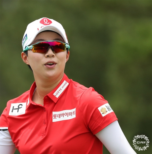 밝은 표정의 김효주 프로 Klpga 롯데칸타타 여자오픈