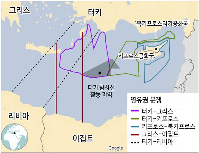 터키·그리스의 지중해 가스전 갈등프랑스 Uae 가세 구정은의 수상한 Gps