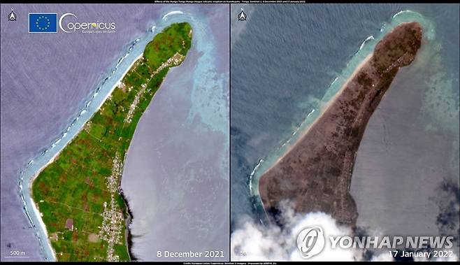 시진핑 통가 국왕에 화산·쓰나미 피해 위로 전문