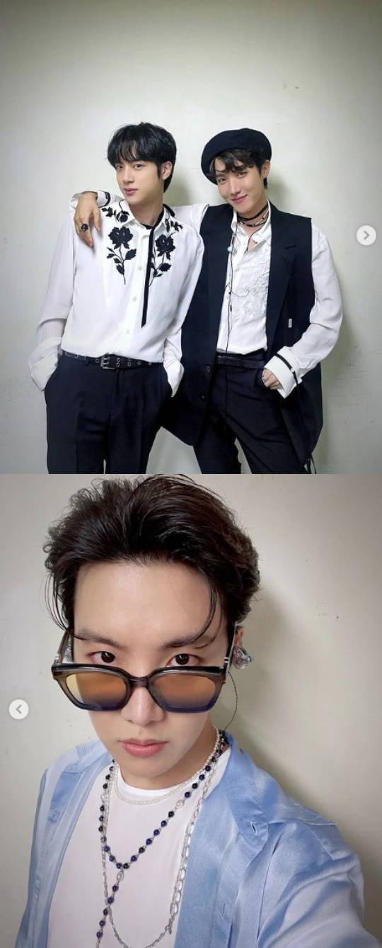 BTS Jay Hop, Jean and a friendly two-shot...Jin "To Increase the Followers"