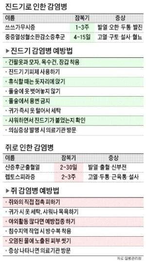 야외 나들이 딱 좋은 계절진드기·쥐 감염병 조심하세요