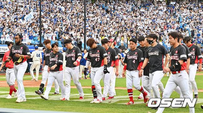 '패패패패패패패' 5위 KIA, 어느덧 6위 NC와 1.5경기 차..가을 야구 빨간 불