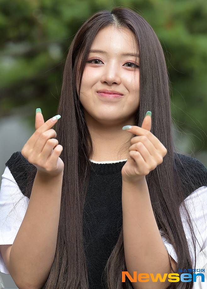 엔믹스 지우 하트 받으세요~ 포토엔hd