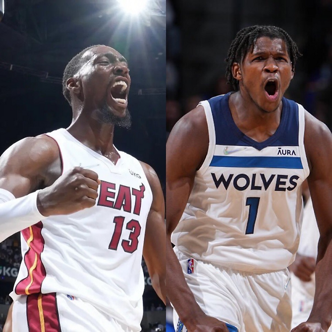 아데바요·에드워즈 출전 마이애미vs미네소타 선발 라인업 발표 Nba