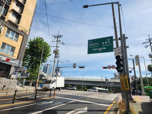 우회전 전용 신호등 설치된 현장에 가보니~