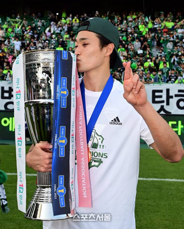 우승시키고 월드컵 모드로조규성 자신감 있게 뛰겠다 현장인터뷰