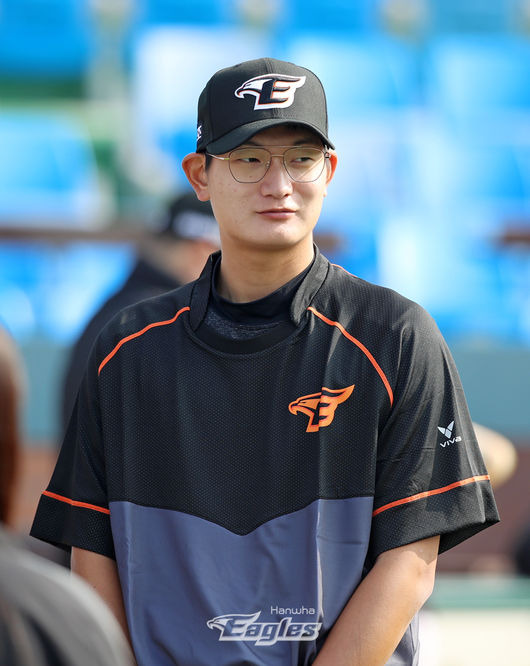 1순위 김서현 한화 캠프 합류 임시 번호 126번 중학교 때 구속인데