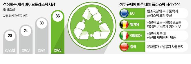 썩는 플라스틱 시장 속은 썩어 갑니다