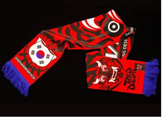 축구대표팀 응원단 붉은 악마 카타르 월드컵 머플러 출시