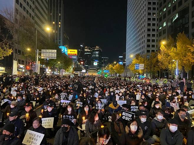 주말 서울 ‘인파밀집 주의민노총·시민단체 등 10만명 집회