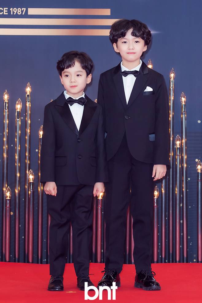 [bnt포토] 정민준-김준희 '데칼코마니 느낌'(KBS연기대상)