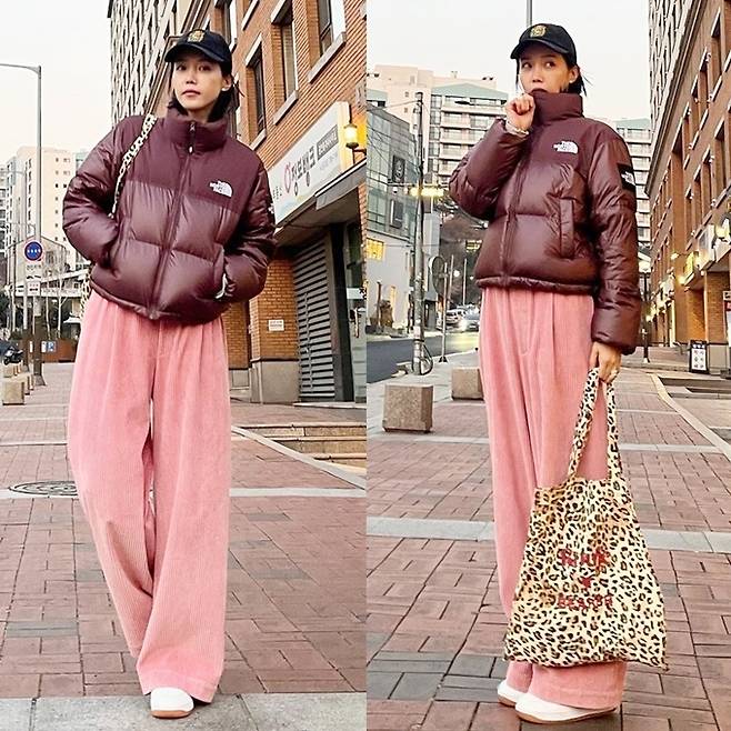 채정안 동네 길도 파리처럼 꾸안꾸 패셔니스타의 동네 마실룩 패션엔