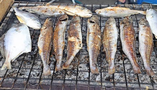 숯불에 3시간 노릇노릇 ‘생선굽는 시장고흥 전통시장 ‘특별한 맛