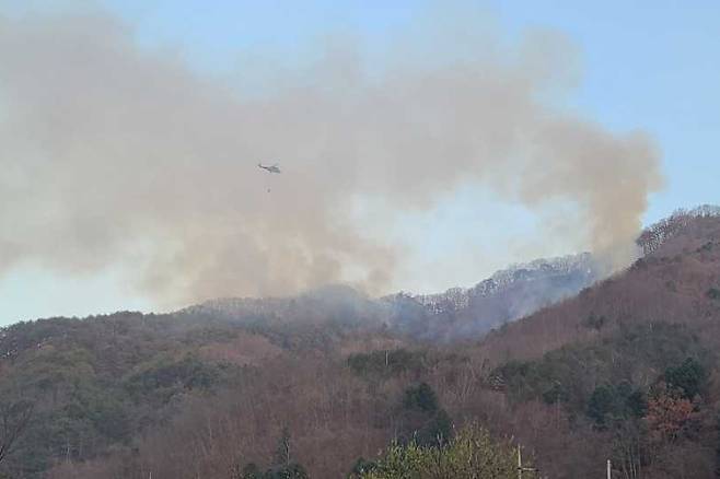 화천 군부대 사격장 산불 재발화