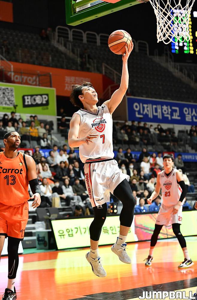 ‘맞대결 전패는 안돼 현대모비스 ‘21p 서명진 앞세워 캐롯 제압