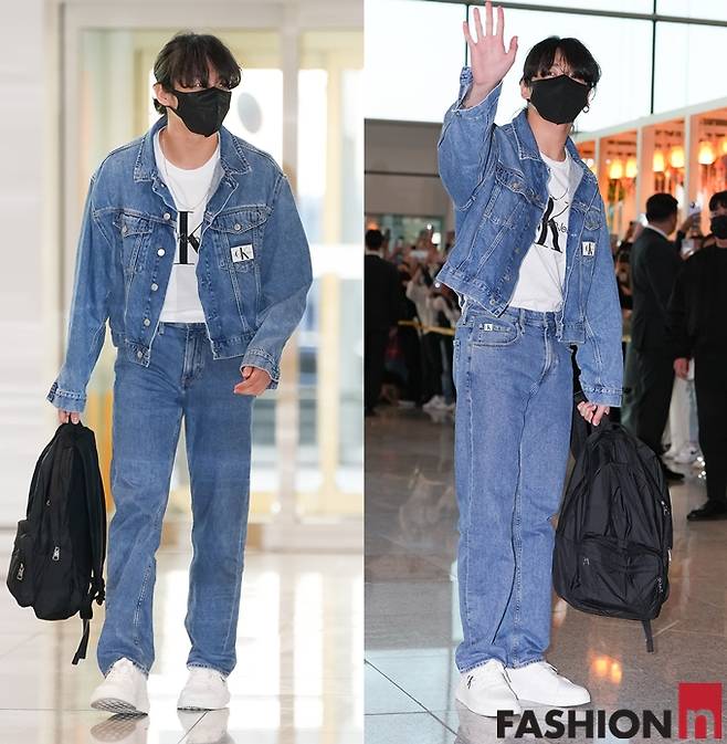 Bts 정국 글로벌 데님 앰버서더 의리의 청청패션 La 출국 패션엔