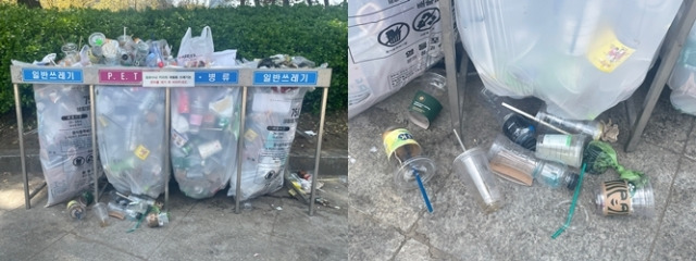 길거리 쓰레기통 다다익선일까 과유불급일까 투게더