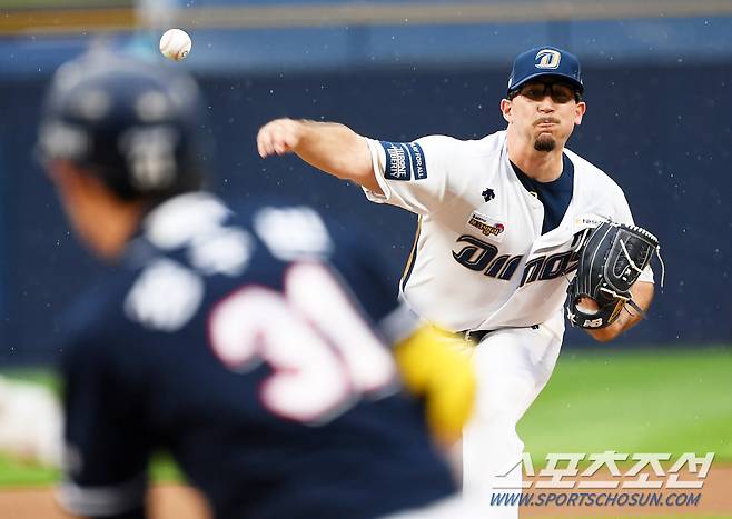 '151km 9K 대박 조짐' KBO 최고타자 양의지도 깜짝 놀란 구위, 와이드너 완벽했던 데뷔전