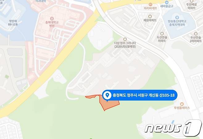 청주 구룡1구역 내 충북대병원 주차장 생기나기관장 협업 눈길