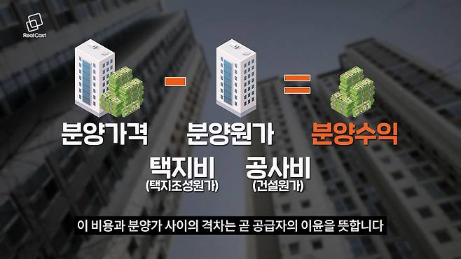 분양가는 거품 아파트 원가 계산해 봤습니다 리얼캐스트