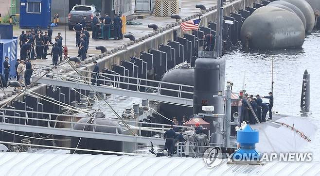 미 핵잠수함 아나폴리스 제주기지 입항ssbn 떠난 지 사흘만종합