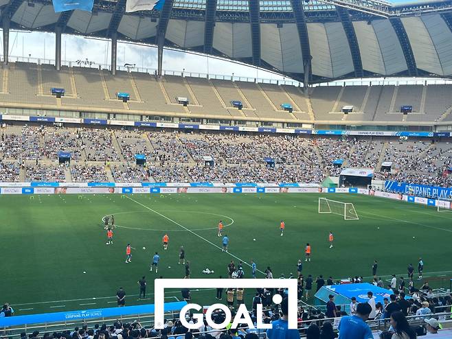 Goal 상암 맨시티 향한 한국 팬들의 뜨거운 관심 훈련인데도 ‘구름 관중