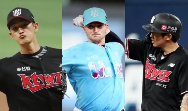 7월 MVP '상승세 KT' 3명 배출, 노시환 마틴 수아레즈도 경합