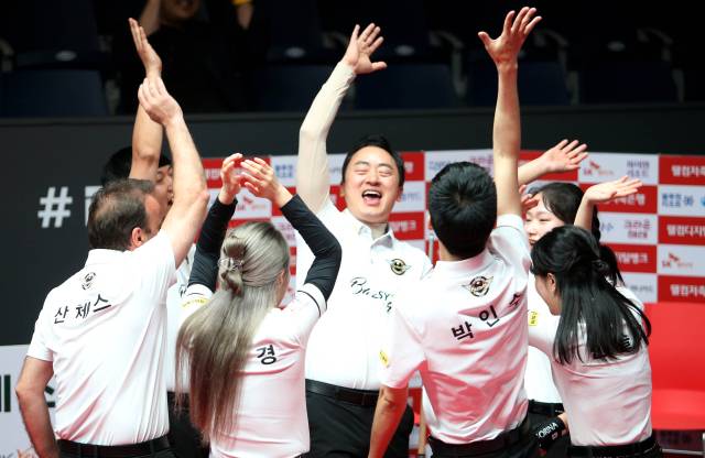 스페인 3쿠션 전설 산체스 Pba 적응 완료에스와이 Sk렌터카 제압하며 팀리그 2라운드 선두 등극