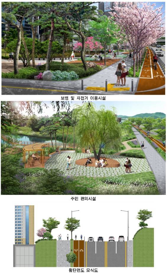 서부간선도로 바뀐다 2026년 6월까지 보행친화 녹지공간 조성 M투데이