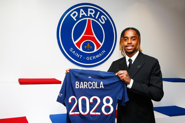 오피셜 Psg 프랑스 신예 공격수 바르콜라 영입→공격진 5번째 보강