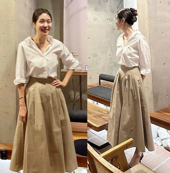 ‘동상이몽2 미자 추석 4kg 급찐급빠 새로 산 스커트 찰떡 가을룩 패션엔