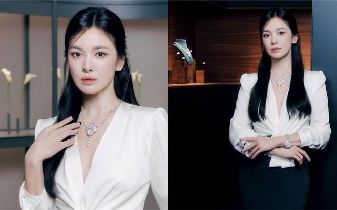 송혜교 고혹 美 더한 쇼메 주얼리 스타일링 눈길