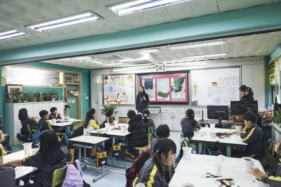 현대글로비스 초등 4곳에 교실 숲 조성