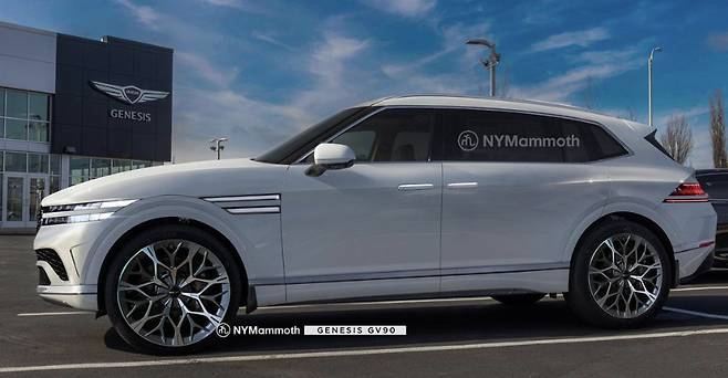 주행거리가 800km 제네시스 역대 최고가 전기 Suv Gv90의 가격은 M투데이